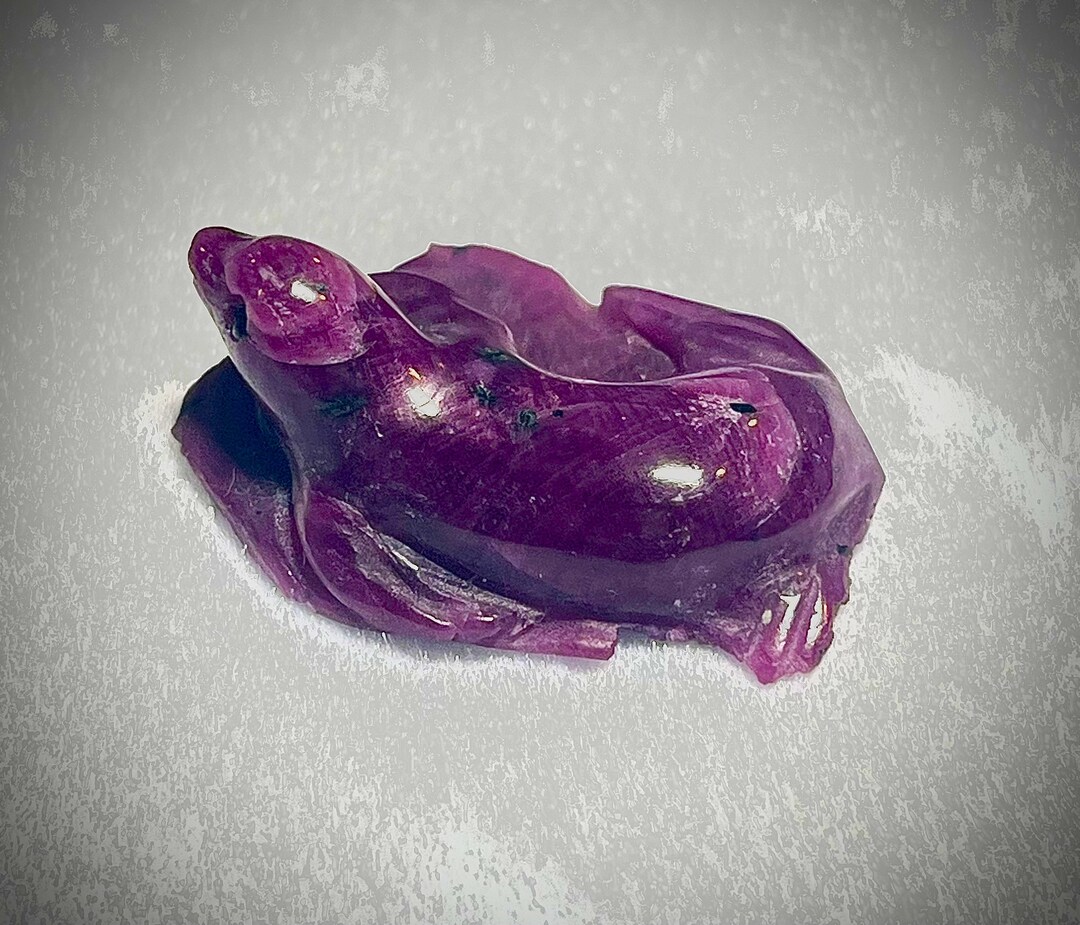 Genuine Ruby Seal - Vintage - All Natural Tiny Ruby Seal / Rare ...