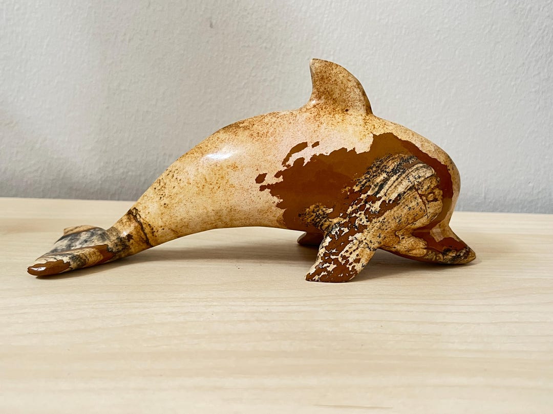 Picture Jasper Large Dolphin - Gorgeous! - Etsy