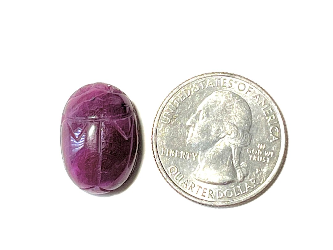 Ruby Scarab All Natural Ruby Cabochon Rare Vintage RARE - Etsy