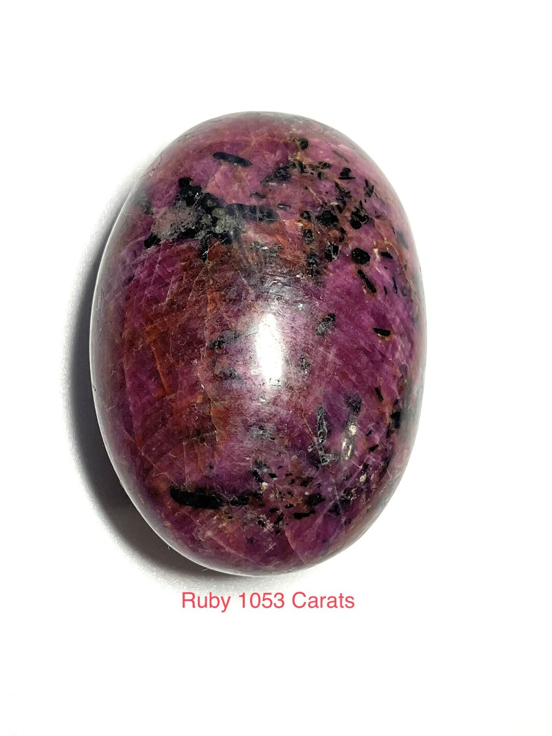 Ruby Palm Stone - Large - Genuine All Natural Ruby - Etsy