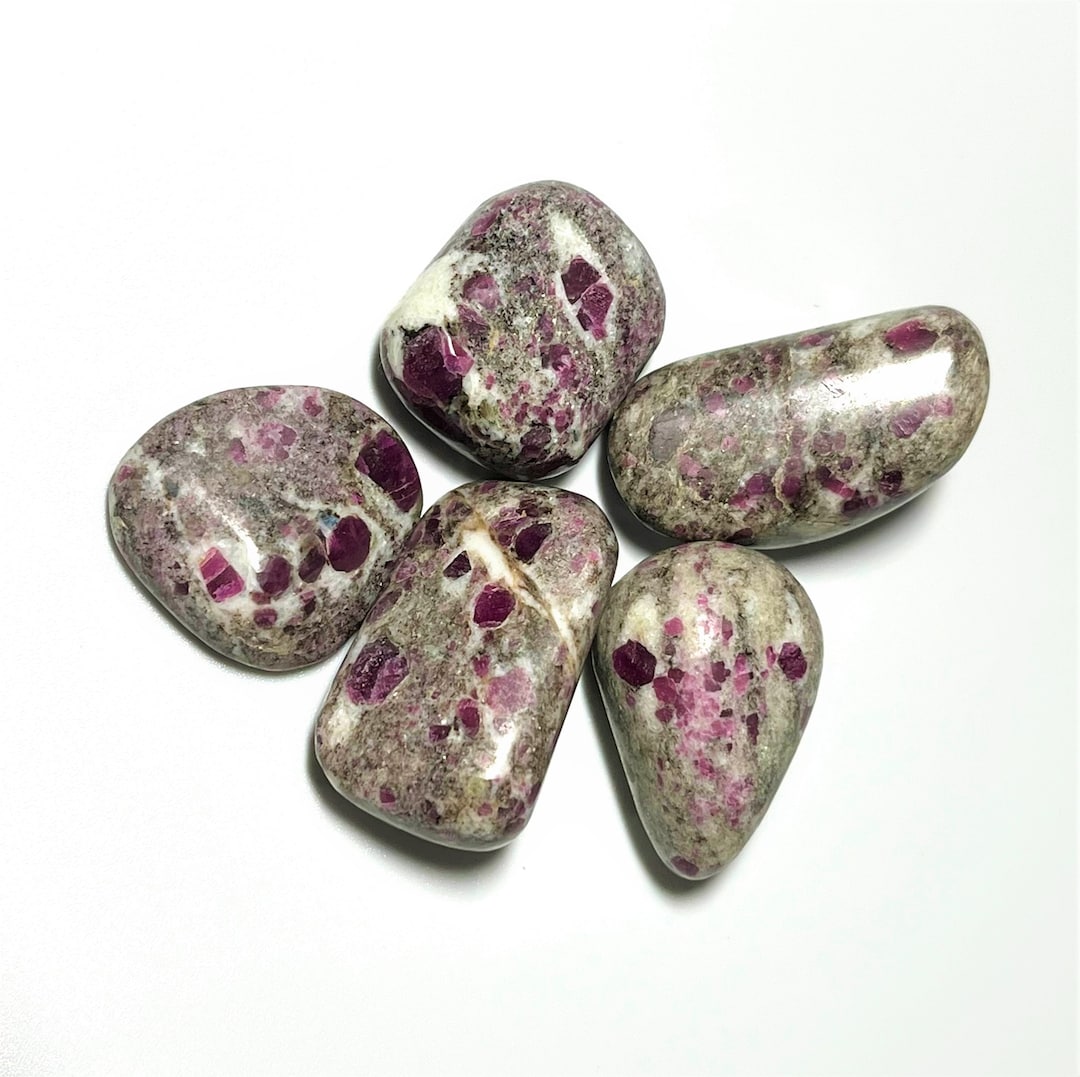 RUBY MATRIX TUMBLESTONES Set of 5 Pieces Natural Gemstone - Etsy