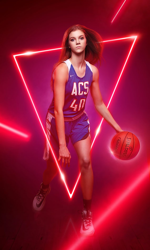 Neon Glow SPORTS Digital Backgrounds/backdrop in PSD in Layers | Etsy