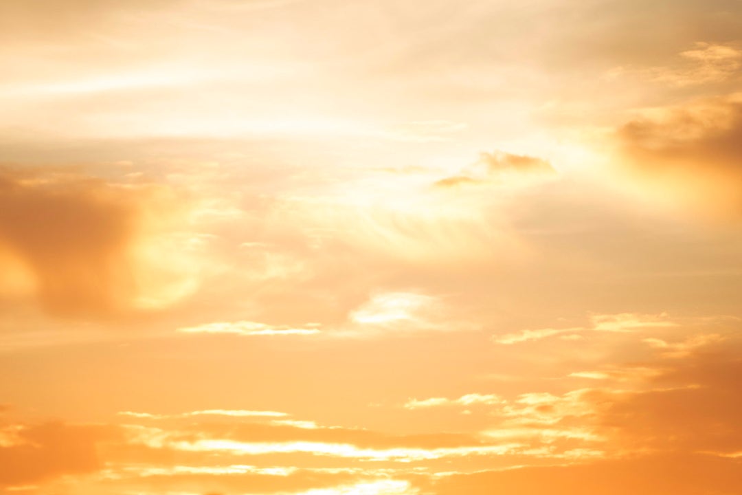 Ocean Sunrise/sunset Orange, Yellow Digital Backdrop/digital Background ...