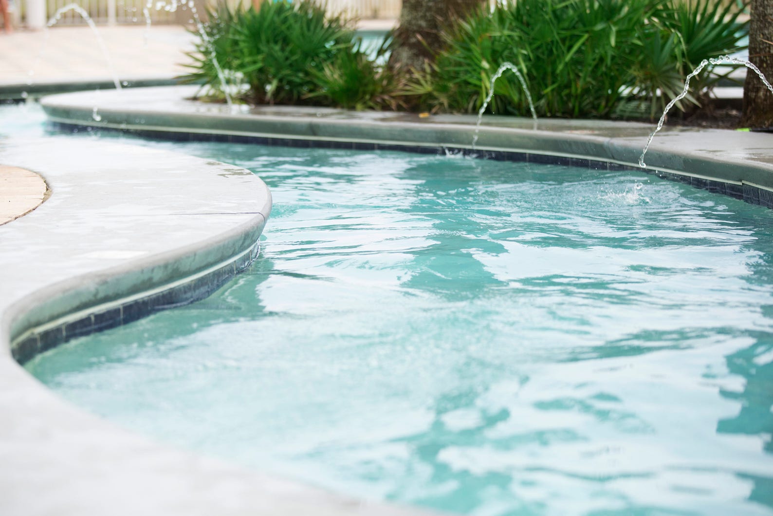 Swimming Pool/ Lazy River With Fountains Digital Background/digital Backdrop - Etsy