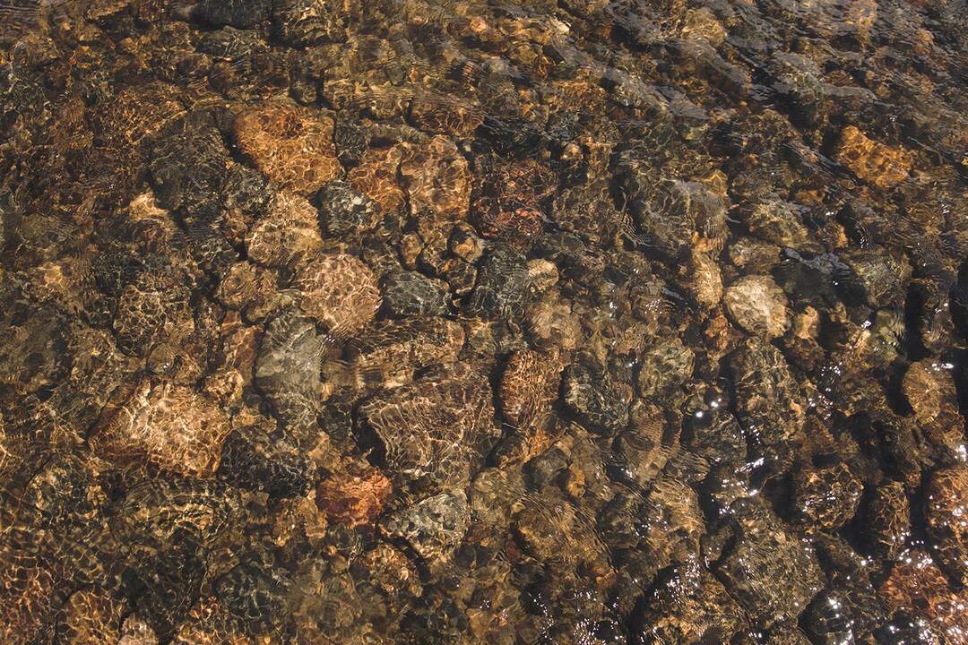 Smooth Pebble Creek Rocks With Ripple Digital Background/digital ...