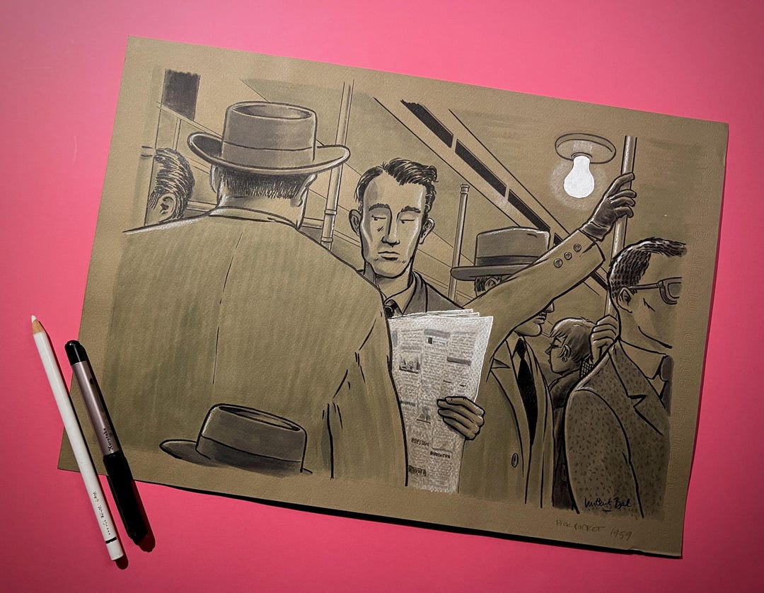 Pickpocket Original Drawing - Etsy