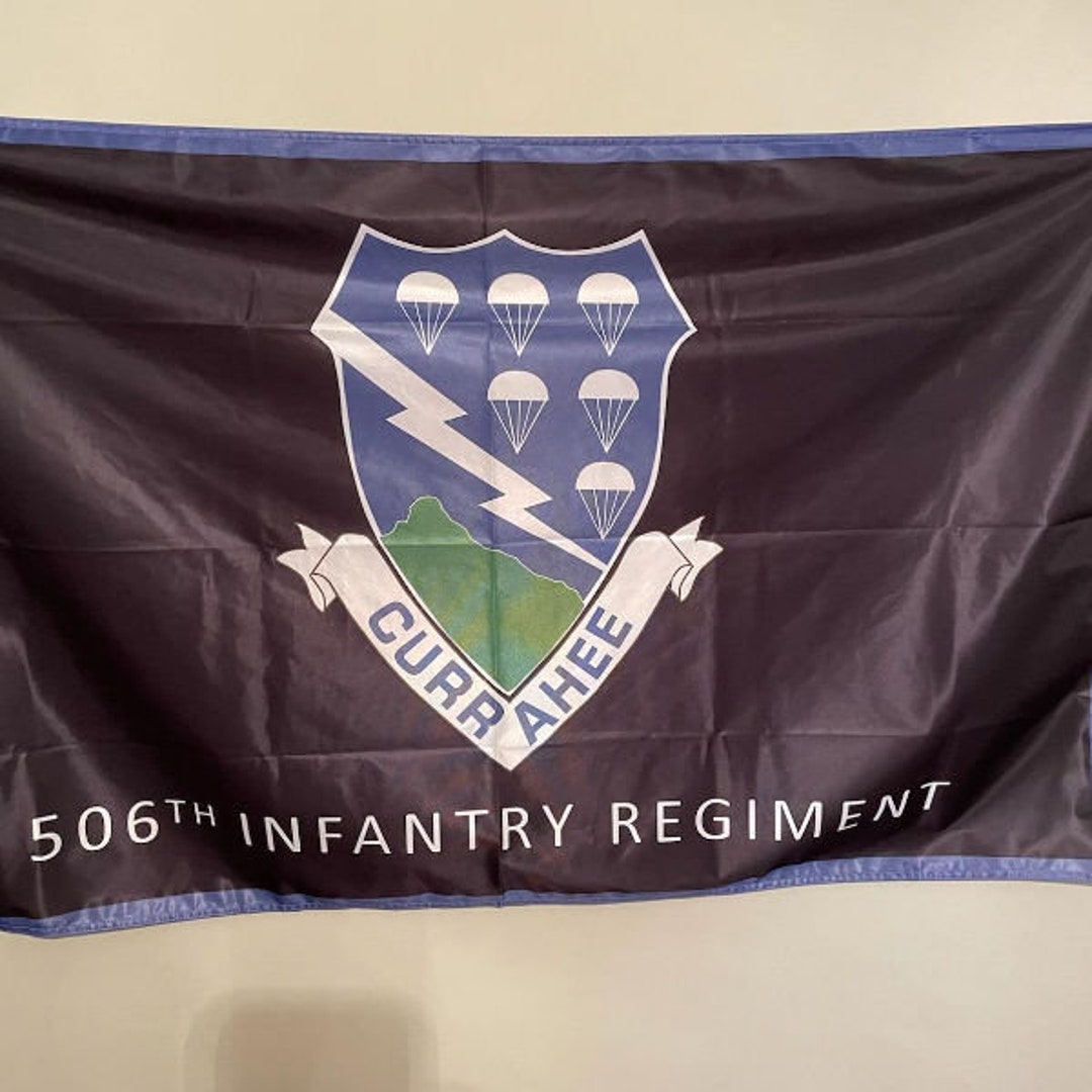 506th Infantry Regiment 3x5 Flag Knit Poly - Etsy