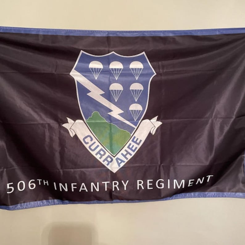 506th Infantry Regiment 3x5 Flag Knit Poly - Etsy