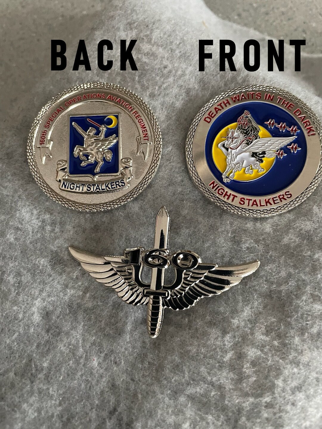 Night Stalkers Coin and Pin Set 1.75 Coin - Etsy