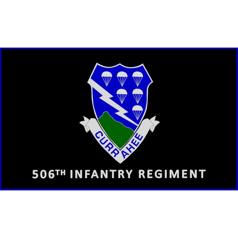 506th Infantry Regiment 3x5 Flag Knit Poly - Etsy