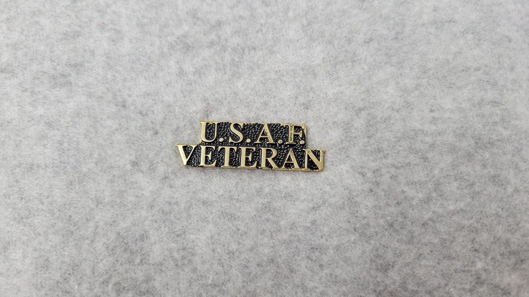 U.S. Air Force Veteran Pins (4pk) - Etsy