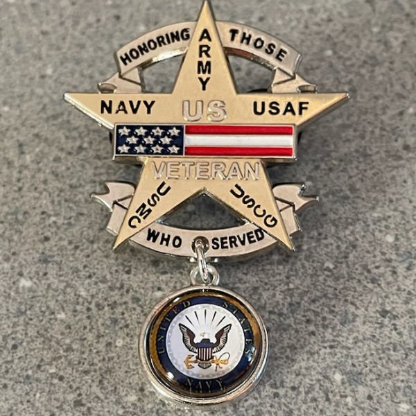 Navy Pin - Etsy