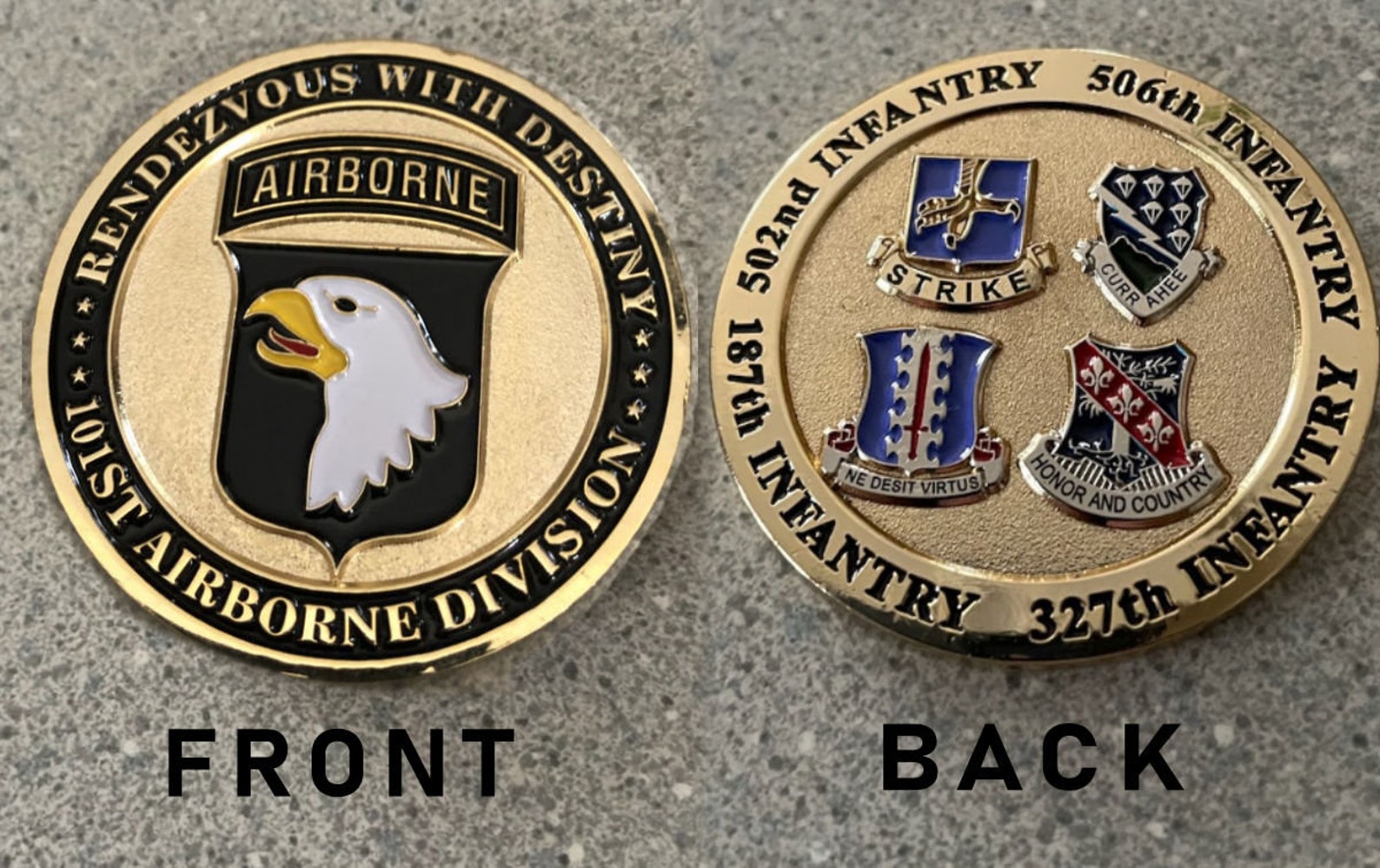 Army 101st Airborne Coin - Etsy