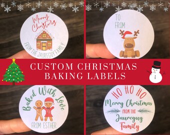 Christmas Stickers From the Kitchen of Baking Labels Baking - Etsy