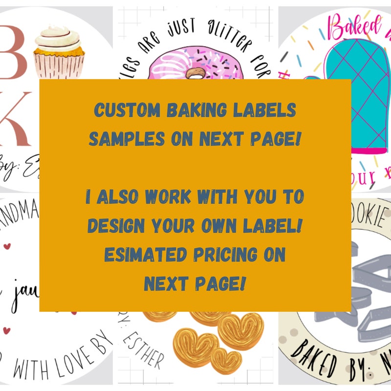 Baking Labels - Etsy