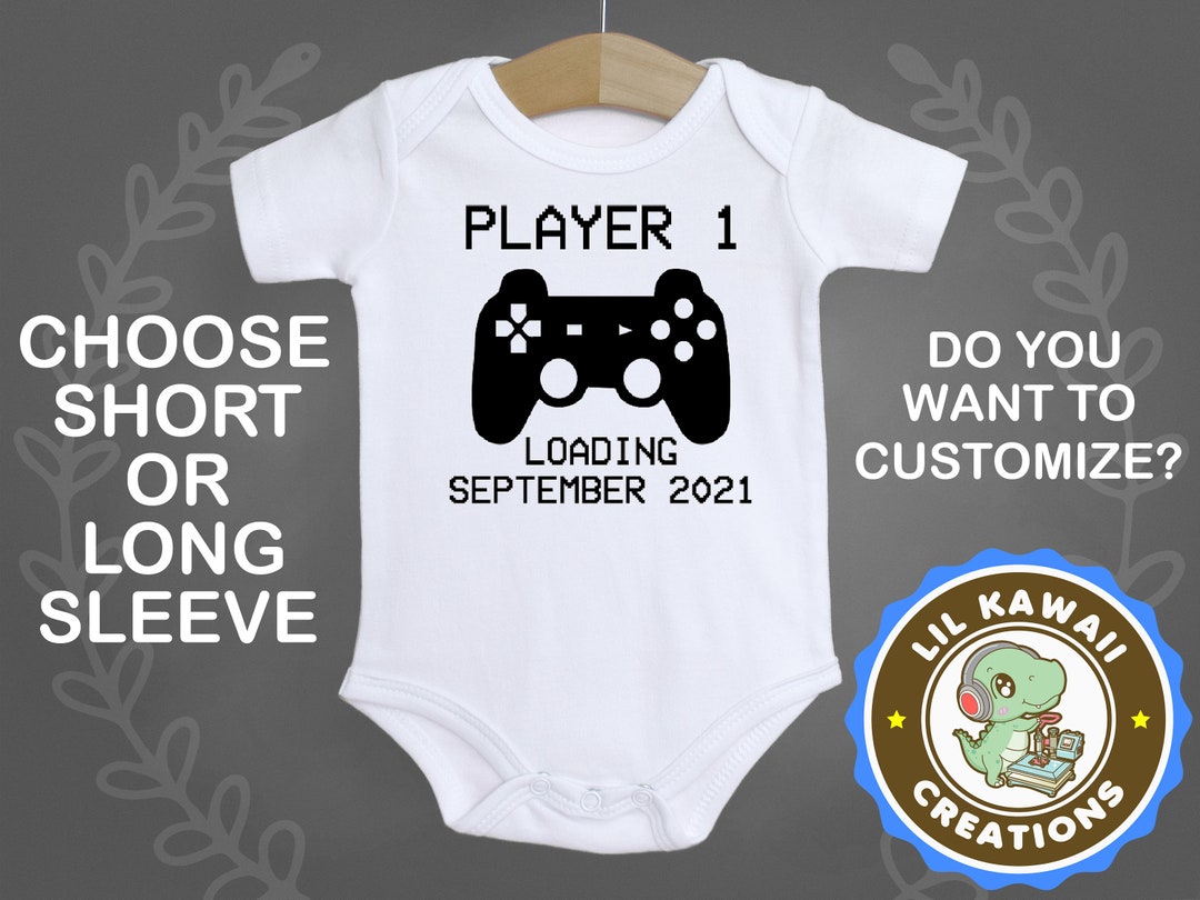 Player 1 Has Loading Onesies® Cute Baby Onesie Reveal - Etsy