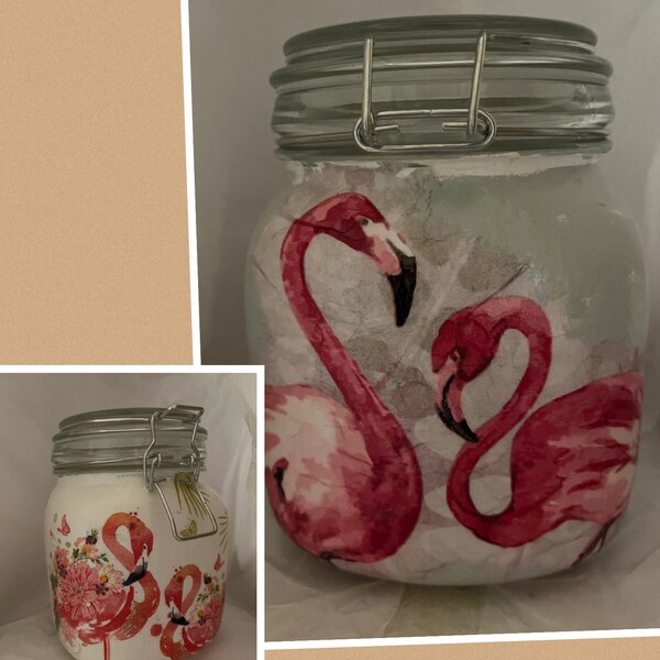 Flamingo Kitchen Canisters - Etsy