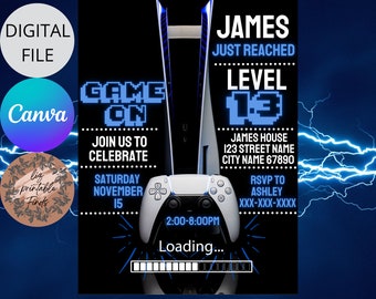 Ps5 Party Invitation - Etsy Ireland