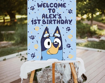 Bluey Birthday Poster Digital - Etsy