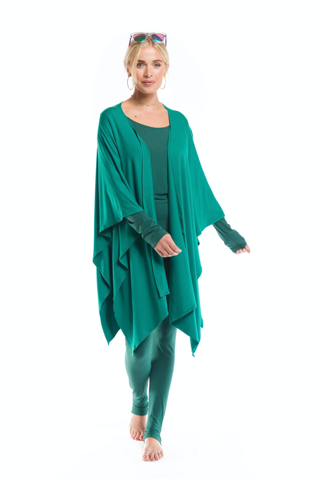 Bamboo Wrap Jade \ Yoga Wear \ Wrap \ Lightweight \ Kimono Jacket ...