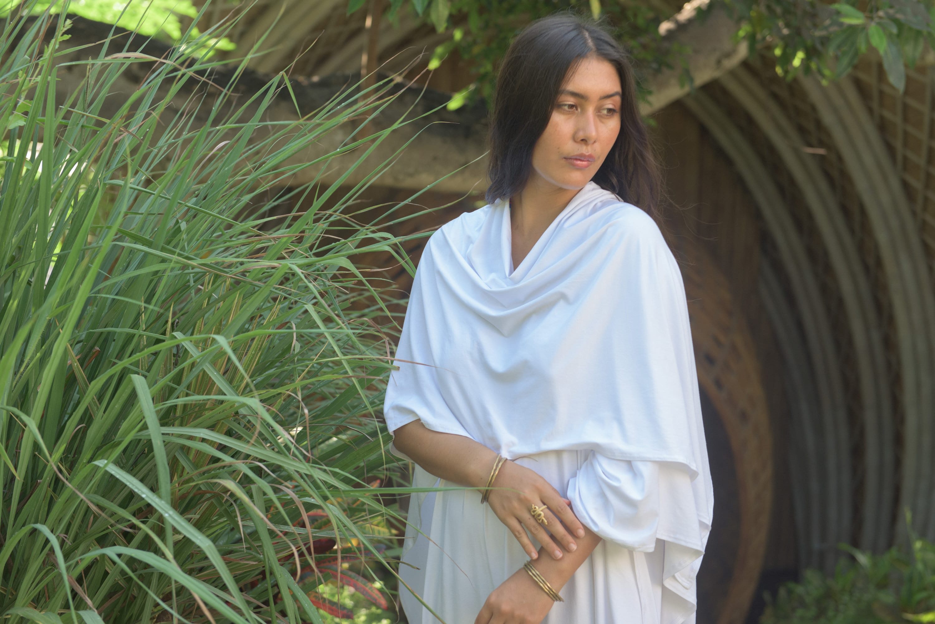 Bamboo Wrap White \ Yoga Wear \ Wrap \ Lightweight \ Kimono Jacket ...