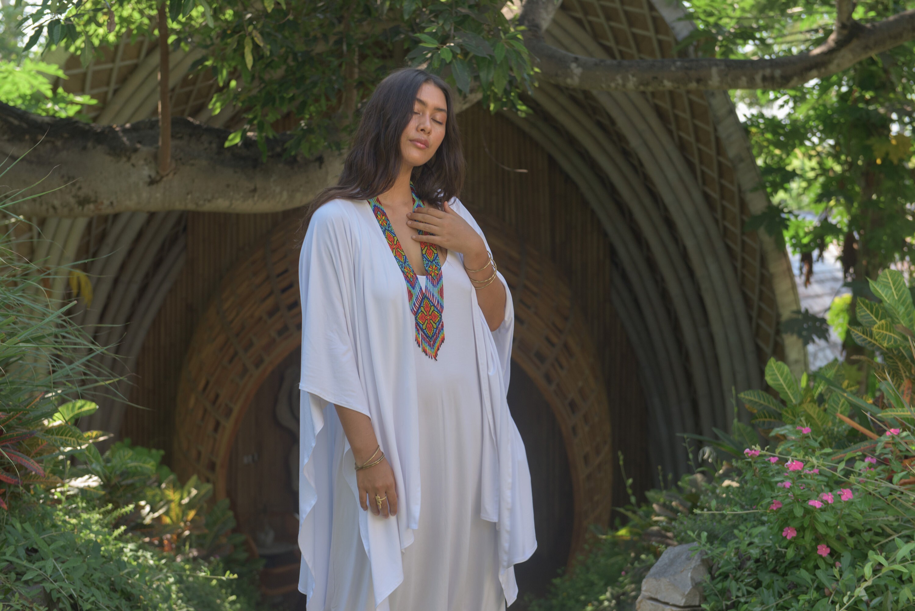 Bamboo Wrap White \ Yoga Wear \ Wrap \ Lightweight \ Kimono Jacket ...