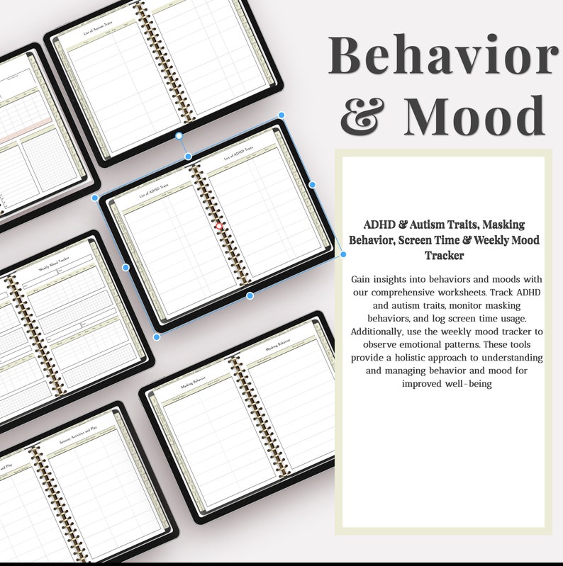 ADHD Autism Printable Planner A4 A5 US Letter Half Page - Daily Weekly ...