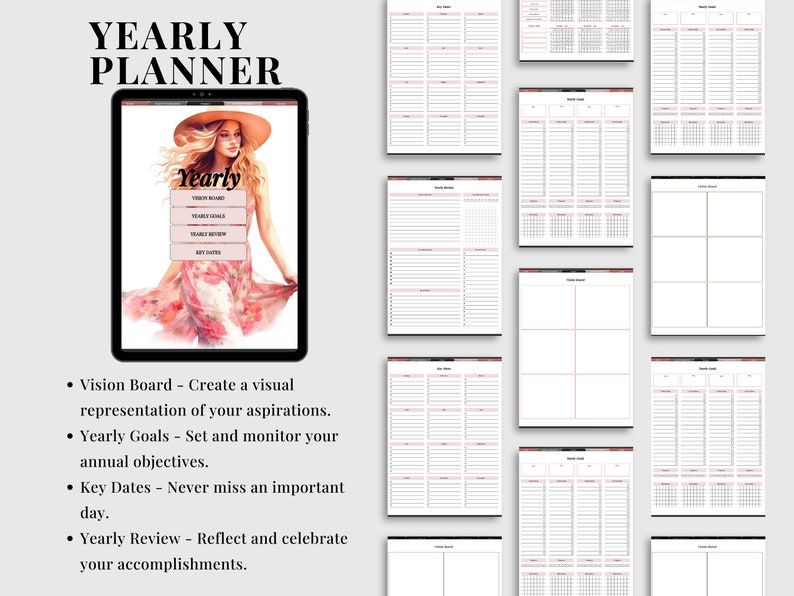 2024-2025 18 Month Daily/weekly Digital Organizer for Fitness, Finance ...