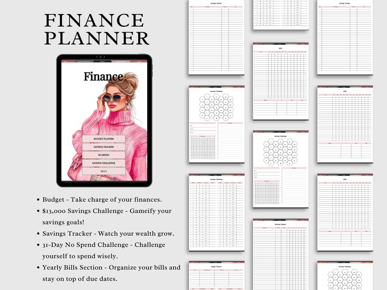 2024-2025 18 Month Daily/weekly Digital Organizer for Fitness, Finance ...