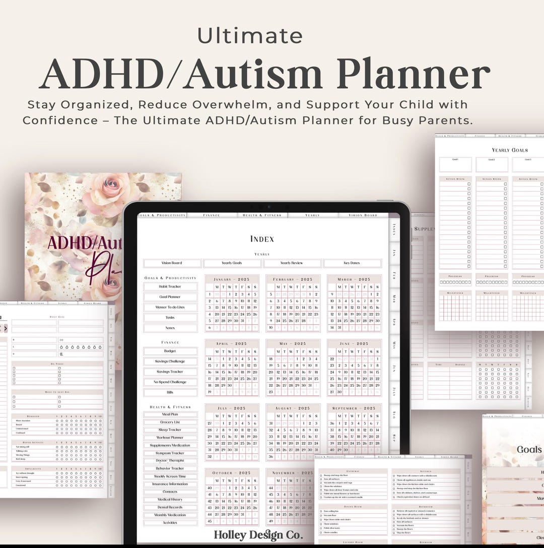 2025 Adhd/autism Planner Weekly/daily Planner Medical Goodnotes Planner ...