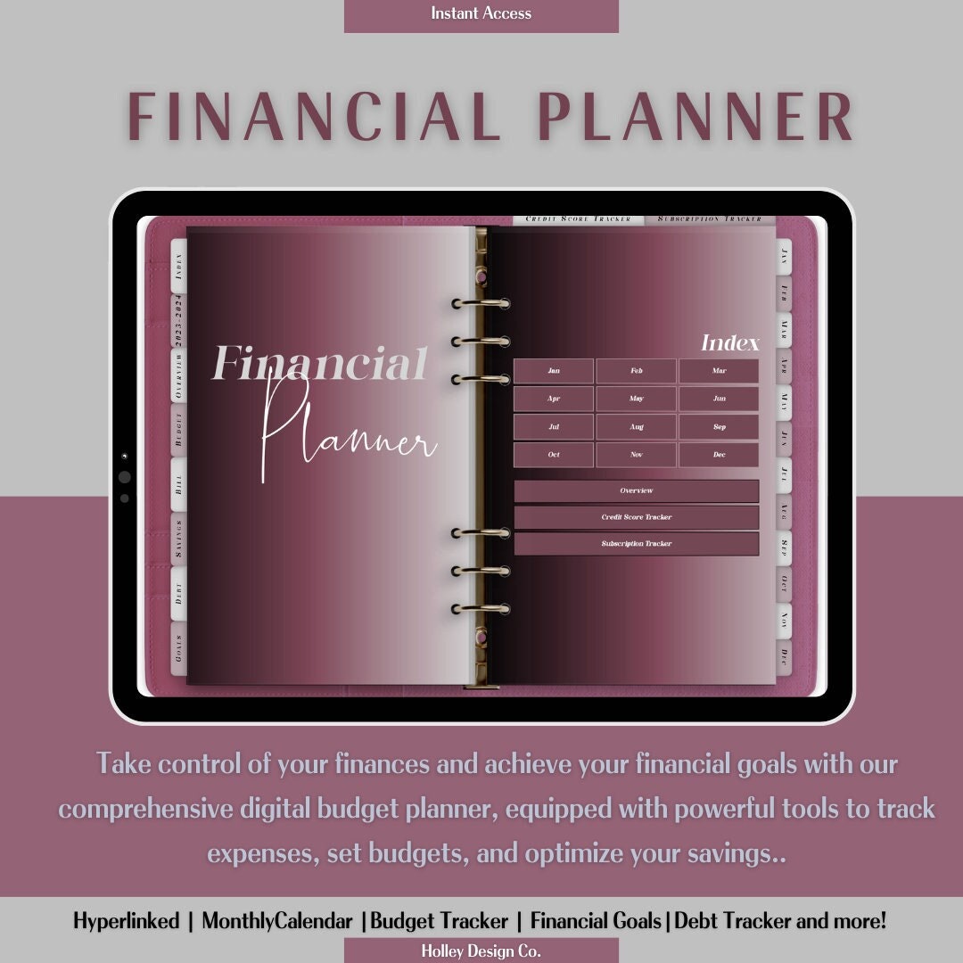 Digital Budget Planner, Finance Tracker, Finance Planner, Digital ...