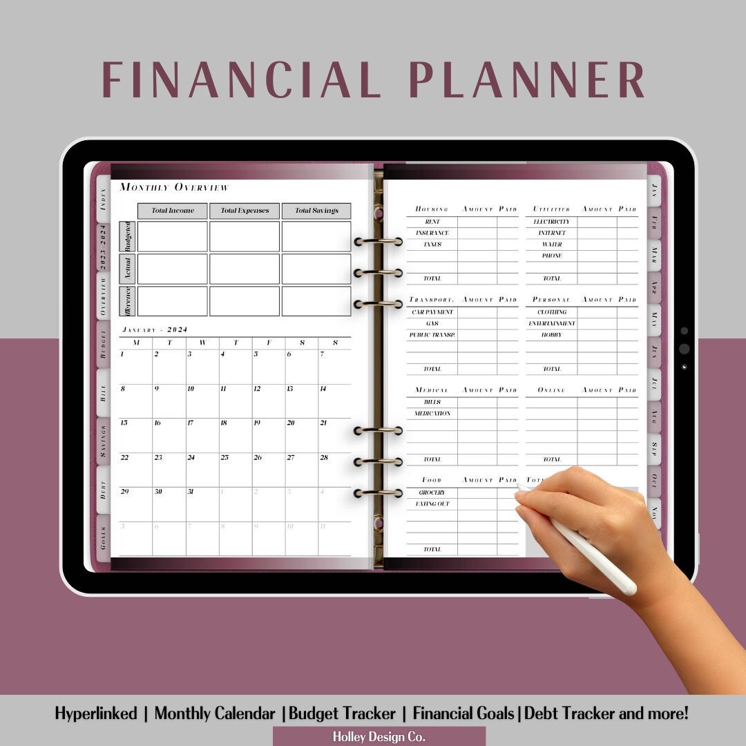 Digital Budget Planner, Finance Tracker, Finance Planner, Digital ...