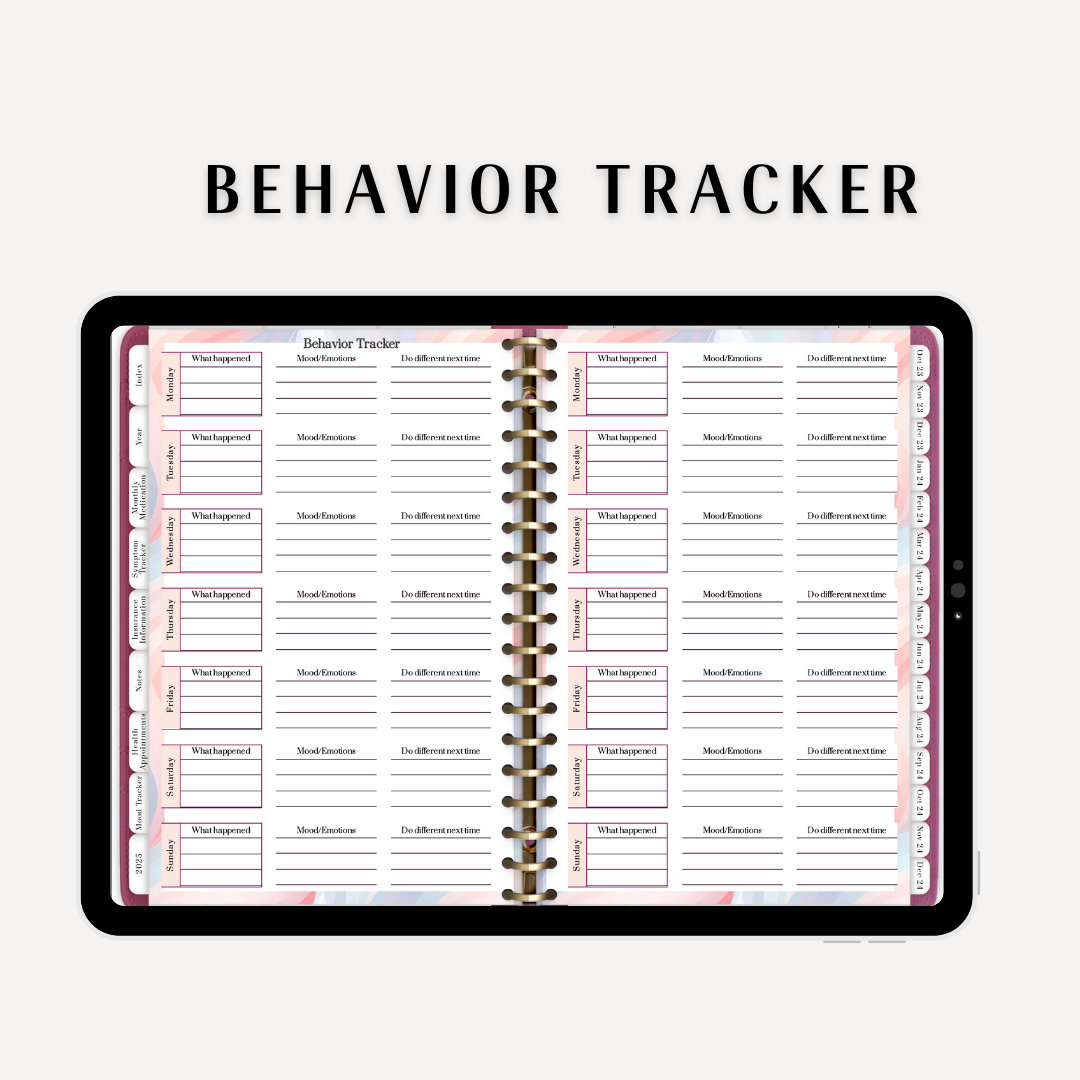 Manage Your Child's Adhd/autism With Ease - Our Digital Planner Includes Doctor/therapy Tracker ...