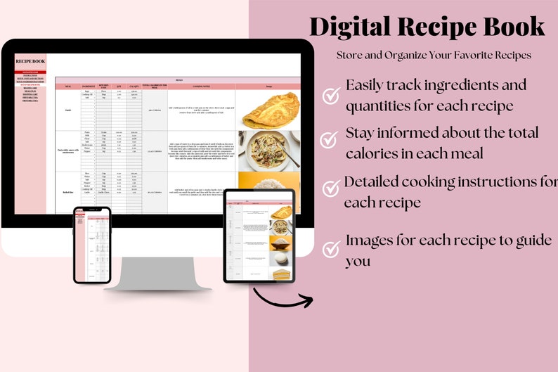 Weekly and Monthly Meal Planner and Automated Grocery List | Google ...