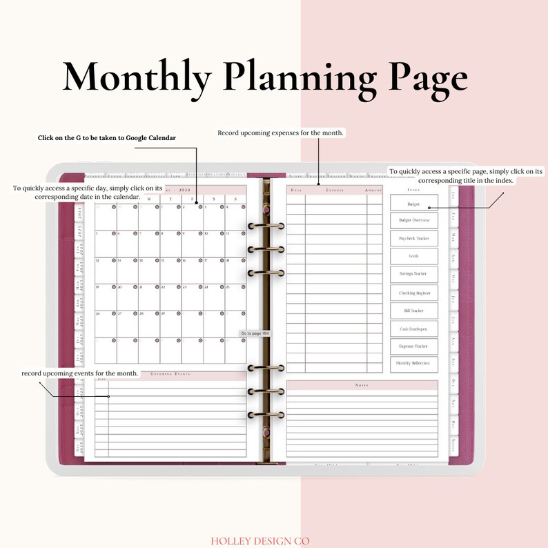 Achieve Financial Freedom With Our Dated Digital Financial Planner ...