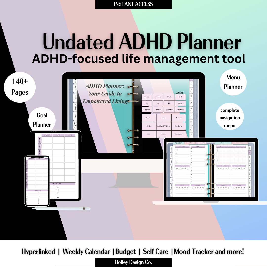 Maximize Focus and Organize Your Life With Our ADHD Digital Planner ...