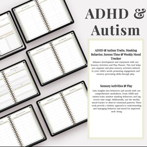 Adhd/autism Printable Planner|a4, A5, US Letter, Half Page|daily ...