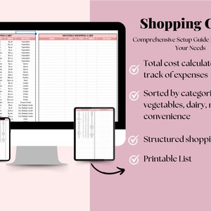 Weekly and Monthly Meal Planner and Automated Grocery List | Google ...