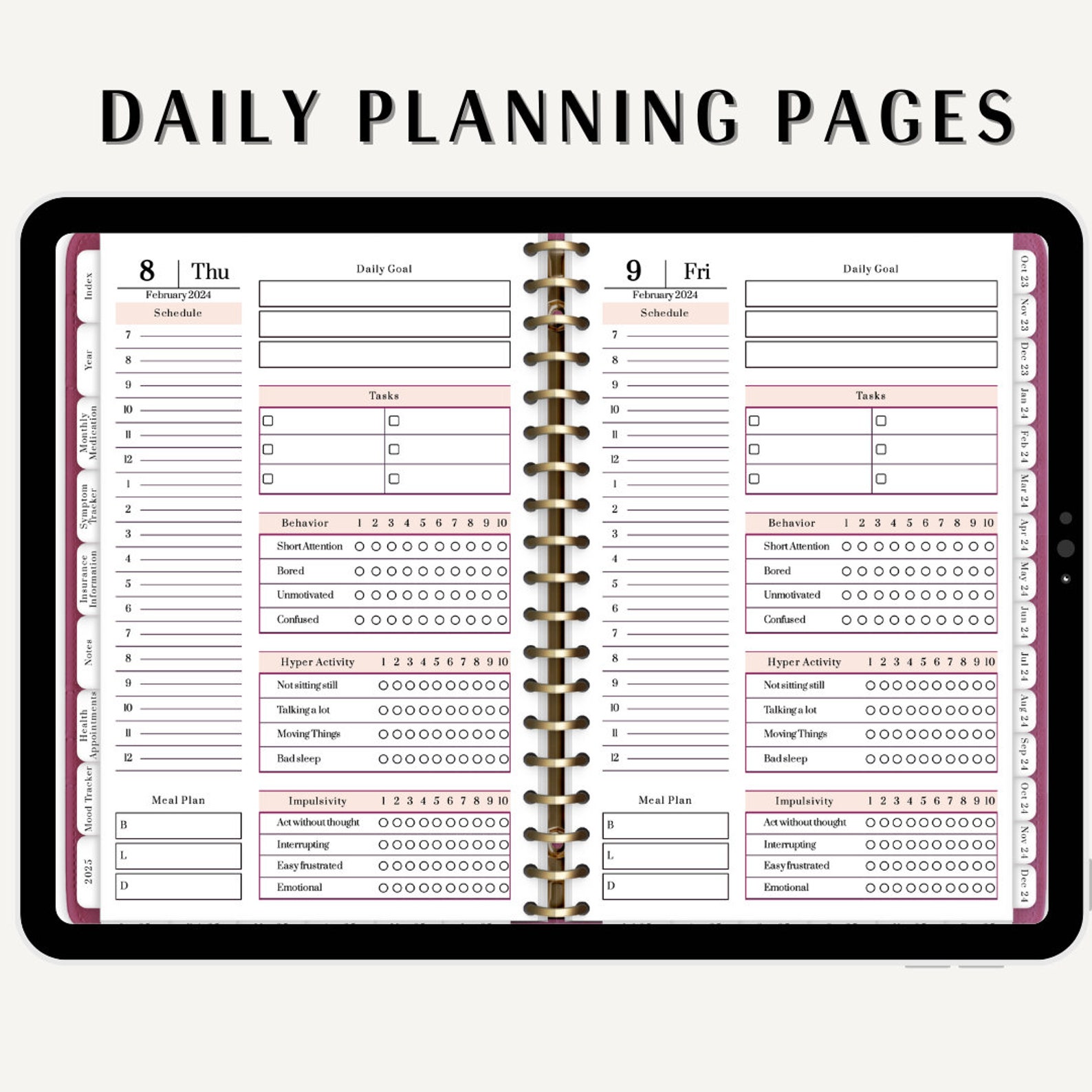 Manage Your Child's Adhd/autism With Ease - Our Digital Planner ...