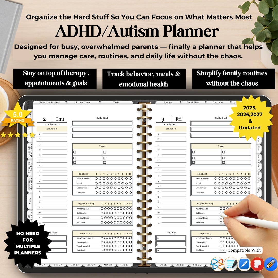Empowering Parents: Digital Daily Planner for Managing ADHD and Autism ...