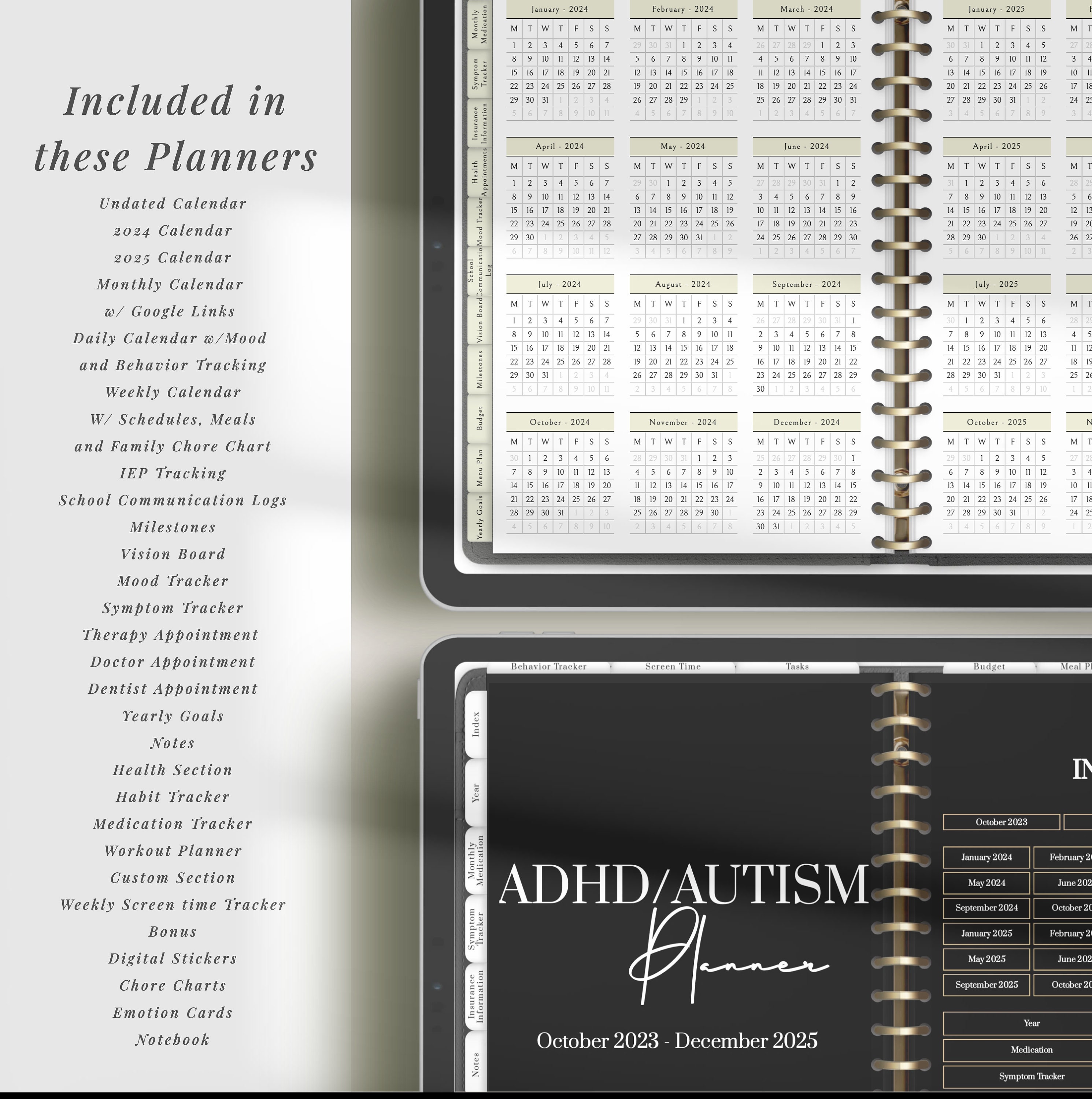 Digital Daily Planner for Parents of Children With ADHD and Autism 2023 ...
