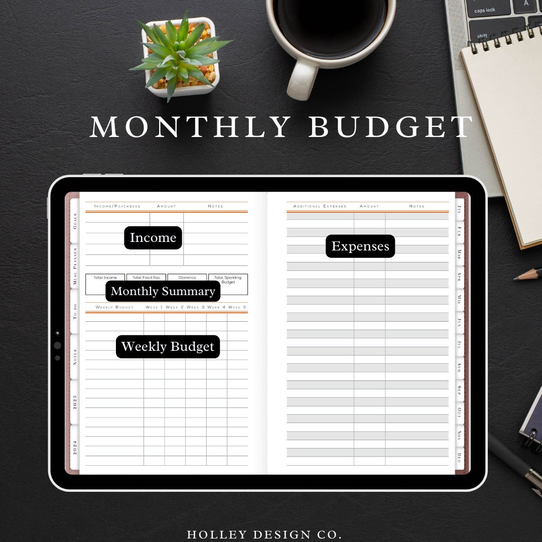 Ultimate Digital Dated Planner 2023-2024 | Hyperlinked Yearly Monthly ...