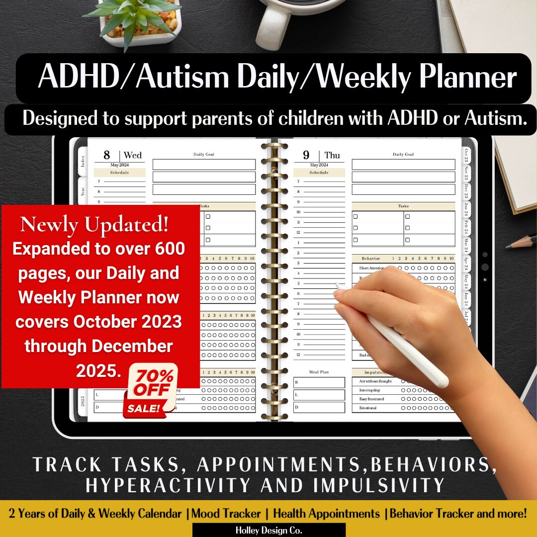 Digital Daily Planner for Parents of Children With ADHD and - Etsy