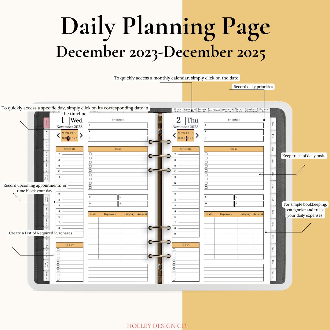 Digital Financial Life Planner 2023-2025 | Wealth & Budget Organizer ...