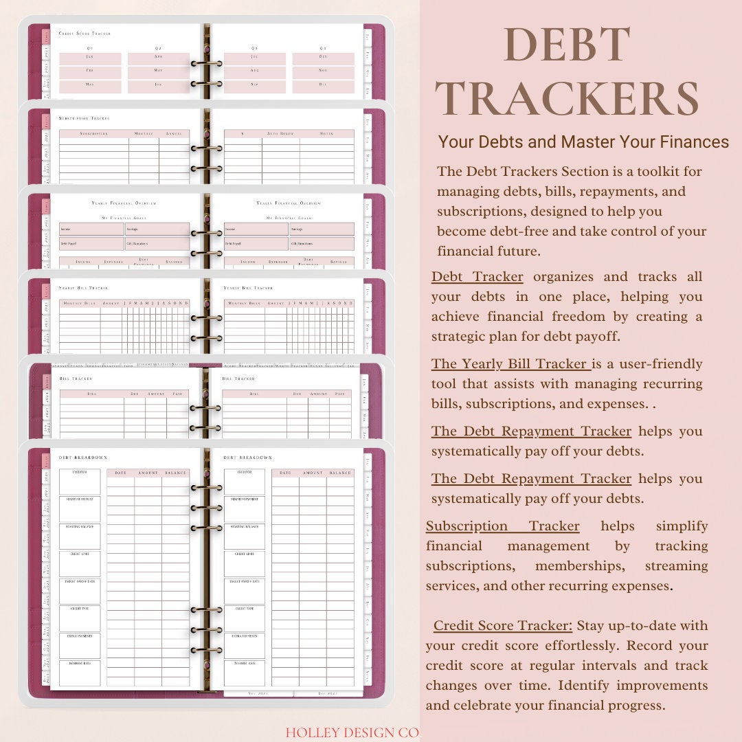 Achieve Financial Freedom With Our Dated Digital Financial Planner ...