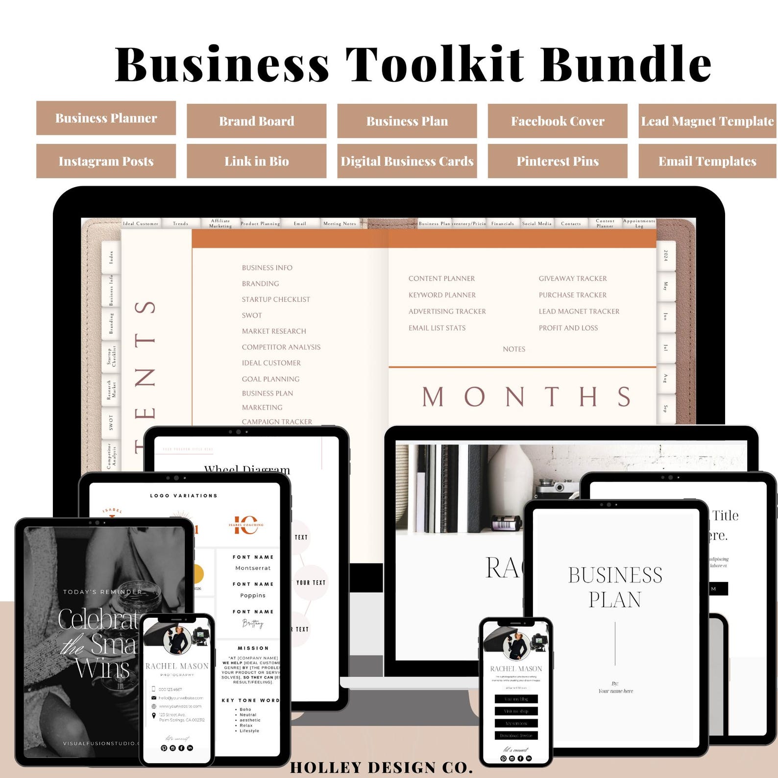 Business Toolkit, Business Planner, Business Plan, Lead Magnet, Brand ...