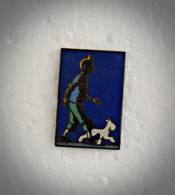 Rare vintage Hergé Tintin pins / Square scene pins / … - Gem