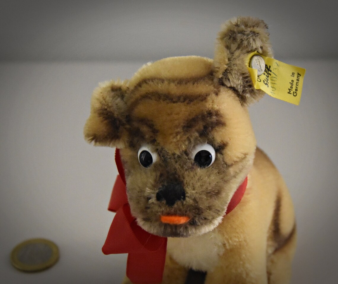 Vintage original Steiff Mopsy Dog/ 4010/12 / cute doggy / | Etsy