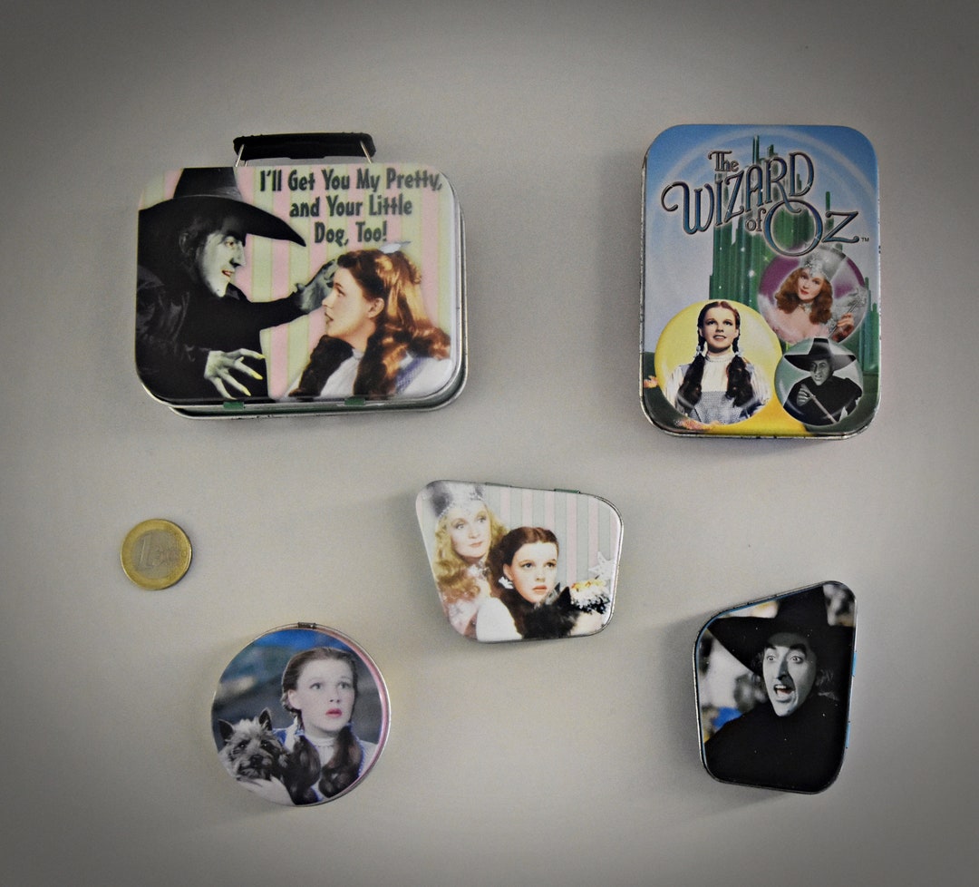 Vintage Collectible Mini Tins Wizard of Oz / Vandor / 5 Pieces / Made ...