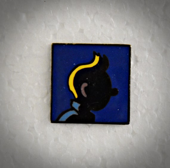 Rare vintage Hergé Tintin pins / Square scene pins / … - Gem